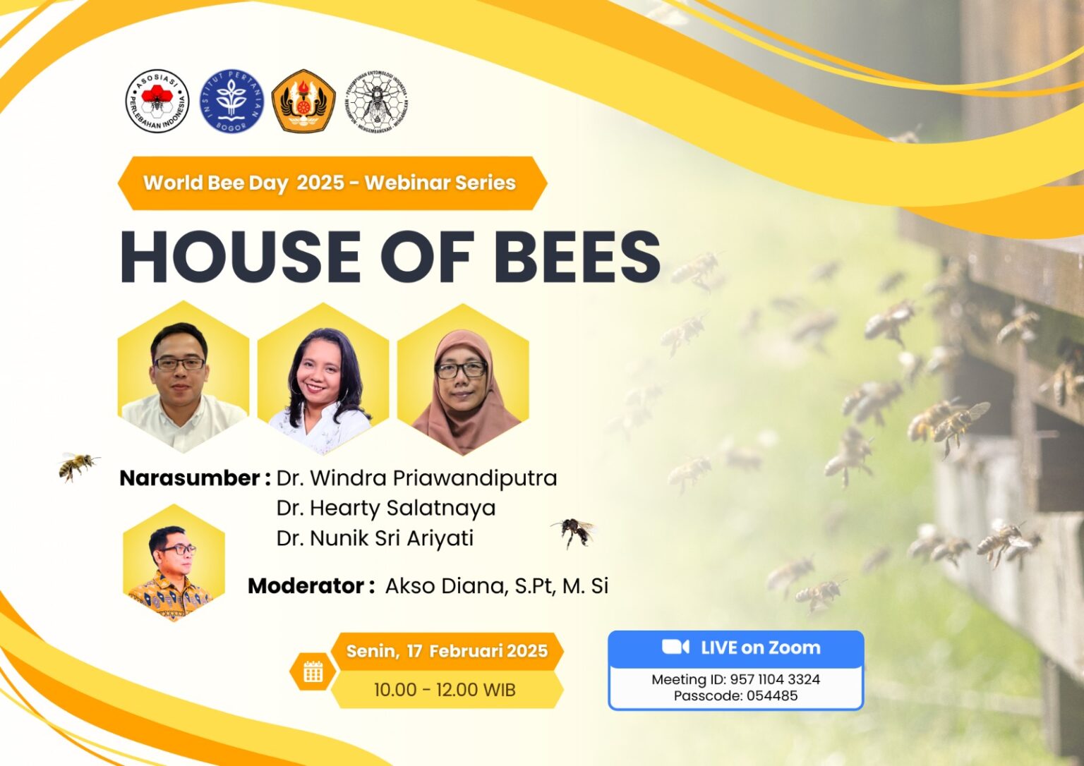 WEBINAR WBD 2025-HOUSE OF BEES – Perhimpunan Entomologi Indonesia (PEI)